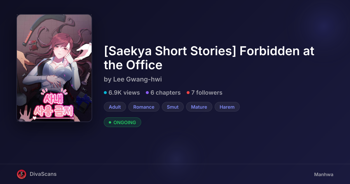 [Saekya Short Stories] Forbidden at the Office by Lee Gwang-hwi | DivaScans