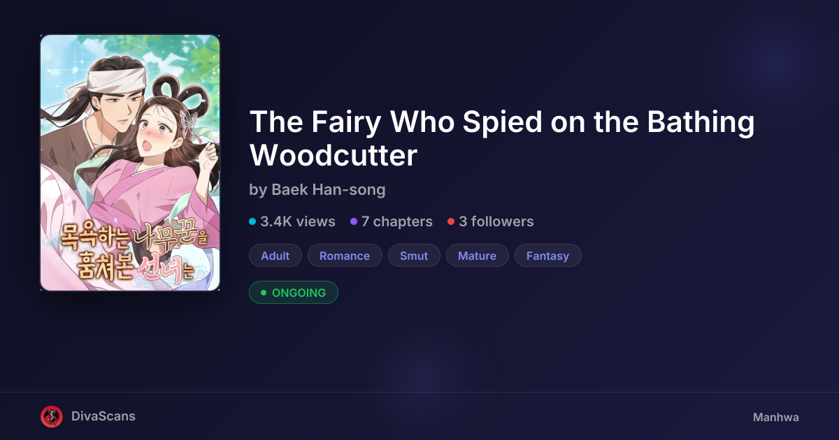 The Fairy Who Spied on the Bathing Woodcutter by Baek Han-song | DivaScans