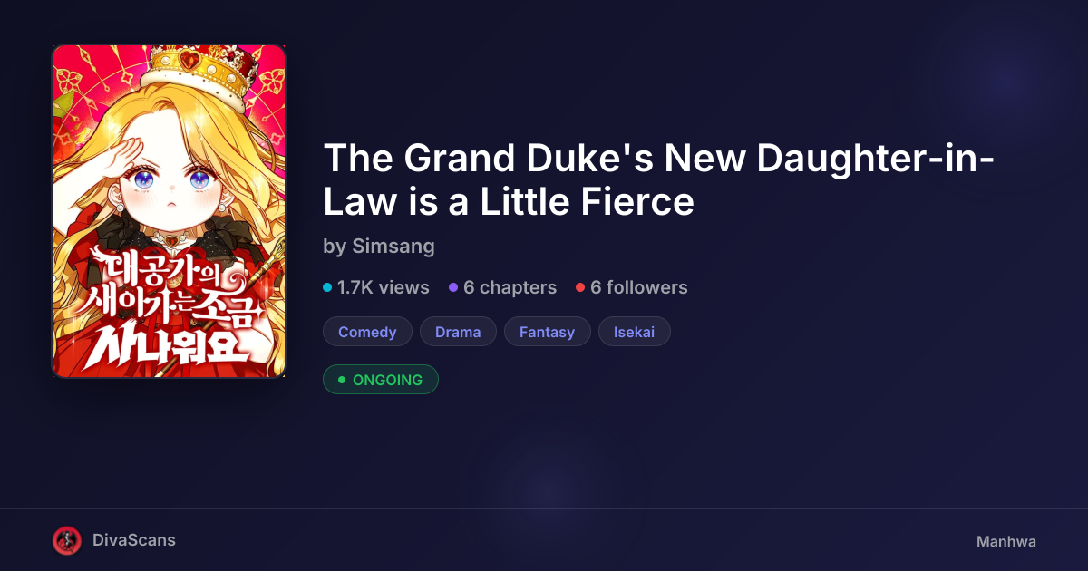 The Grand Duke's New Daughter-in-Law is a Little Fierce by Simsang ...
